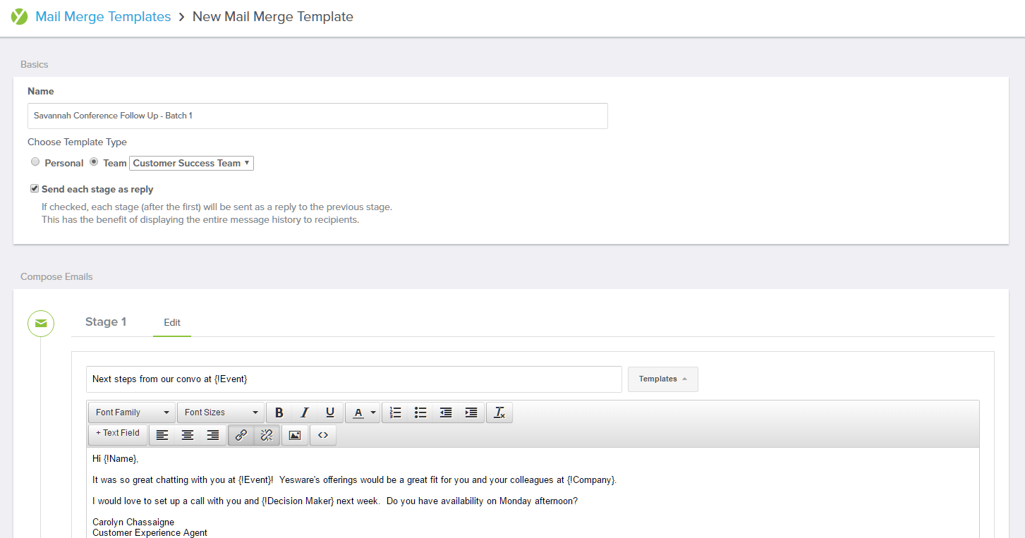 Using Mail Merge Templates Yesware Blog Yesware Blog