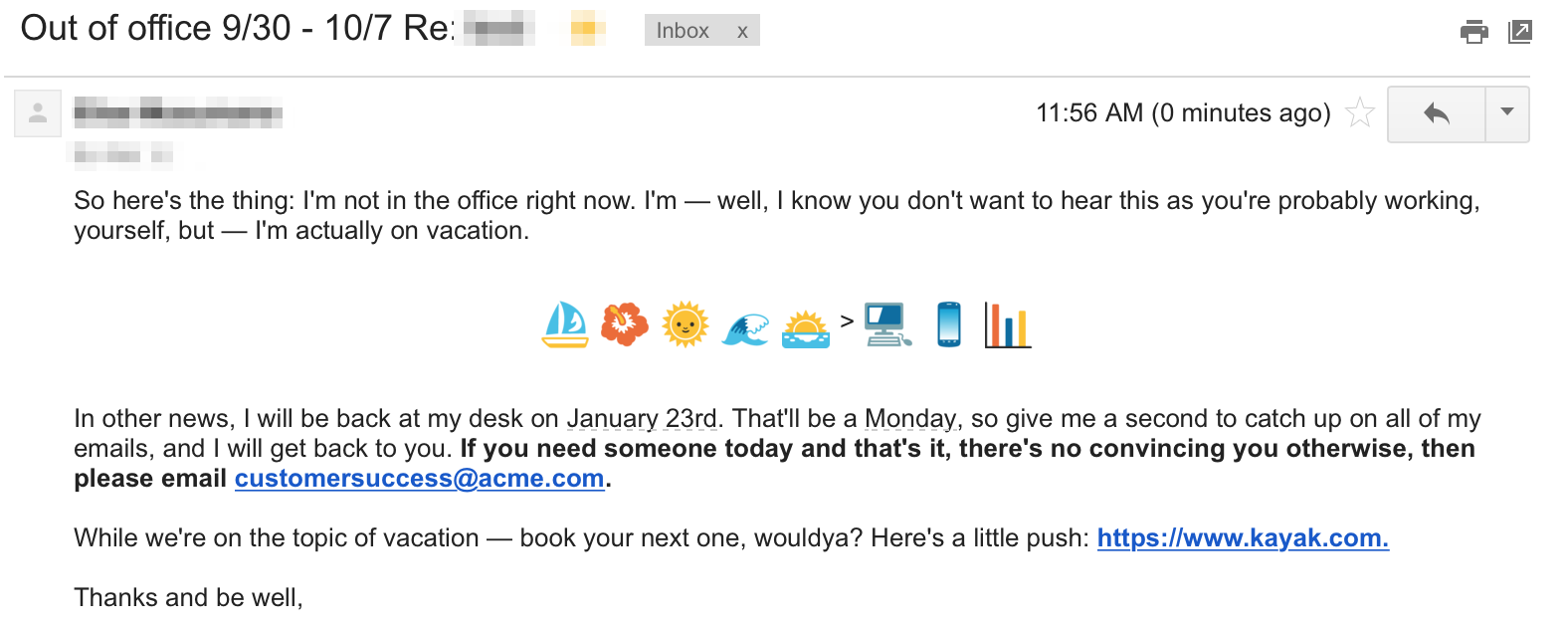 13 Out Of Office Message Examples That Are Refreshingly Unique Yesware Blog