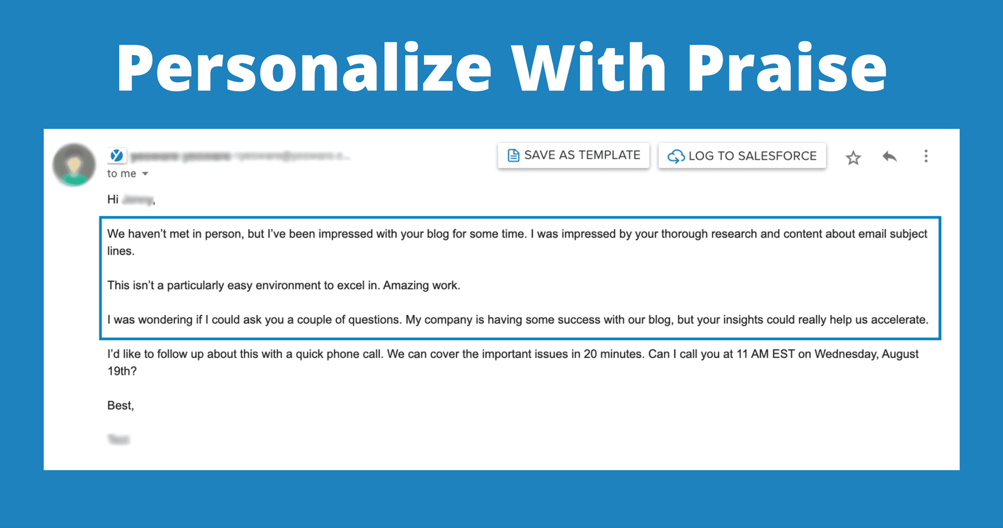 How to Send Personalized Email [TEMPLATES]